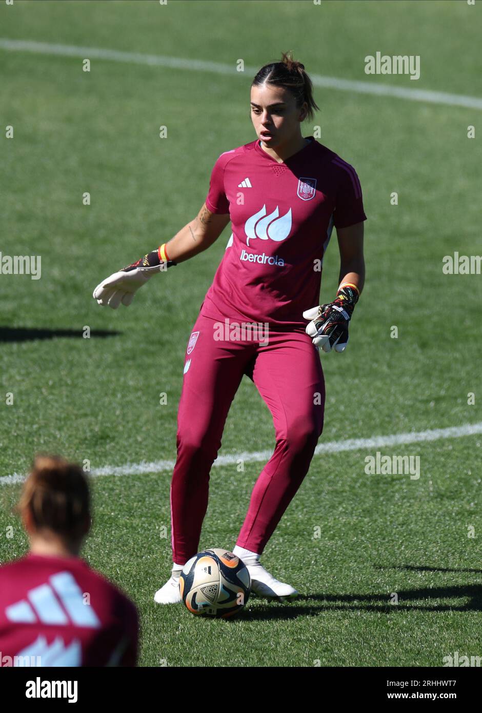 Sydney. 17 August, 2023. SpainÕs goalkeeper Misa Rodriguez during a ...