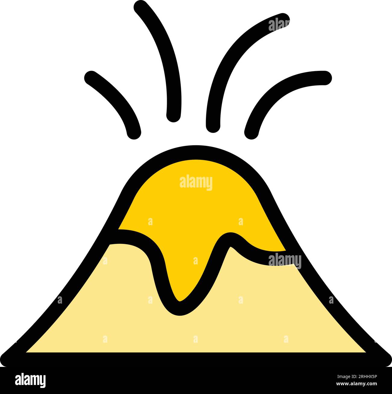 Volcano erupting diagram hi-res stock photography and images - Alamy