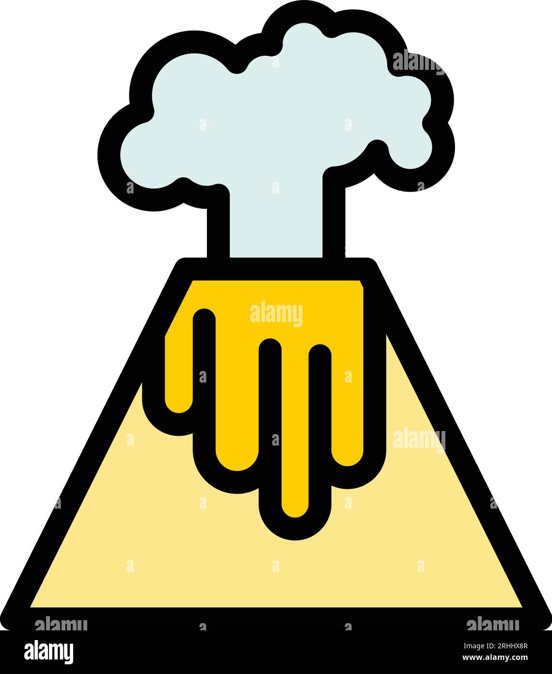 Volcano erupting diagram hi-res stock photography and images - Alamy