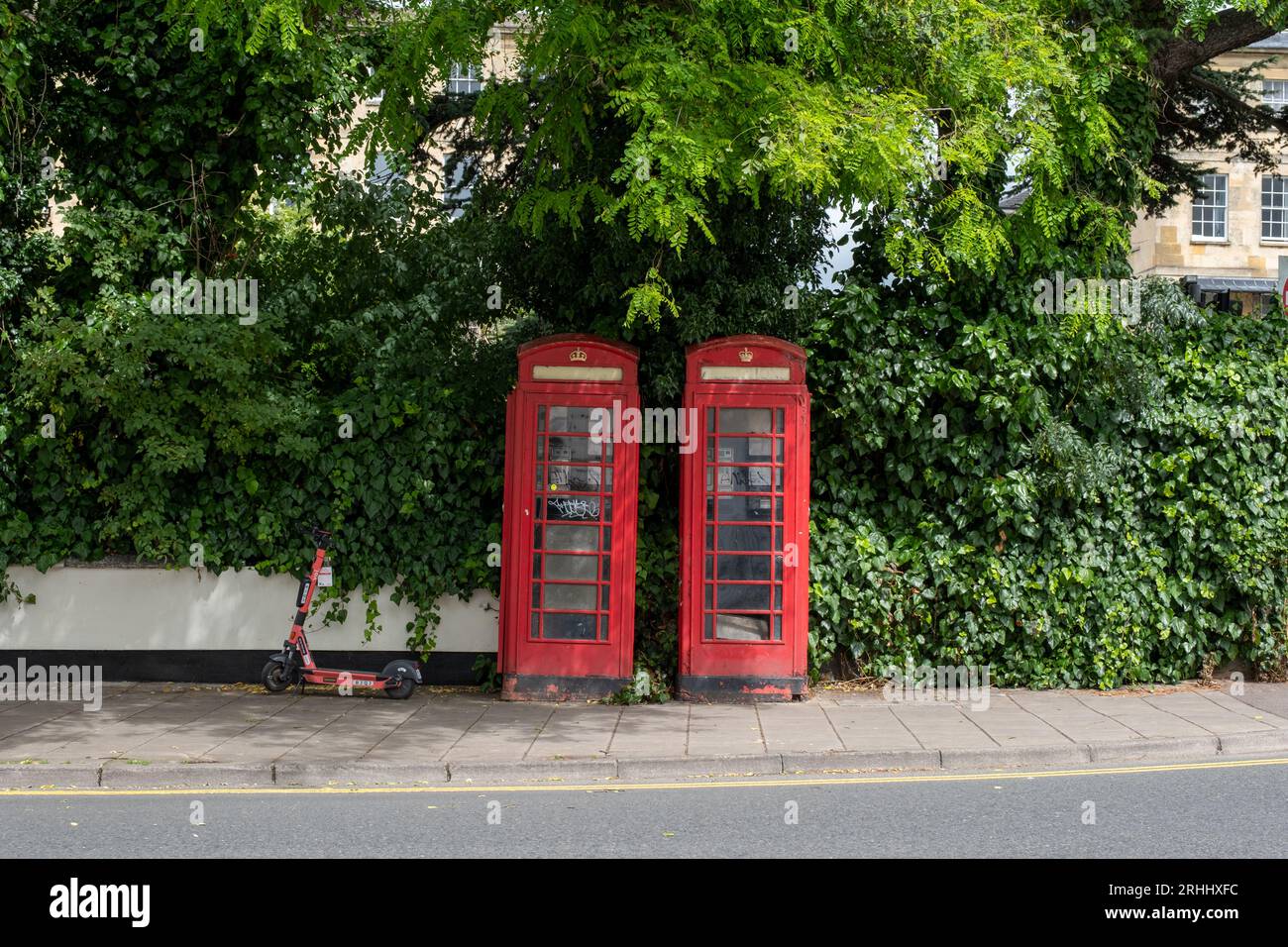 Two Red Telephone Boxes. Cheltenham, UK Stock Photo - Alamy
