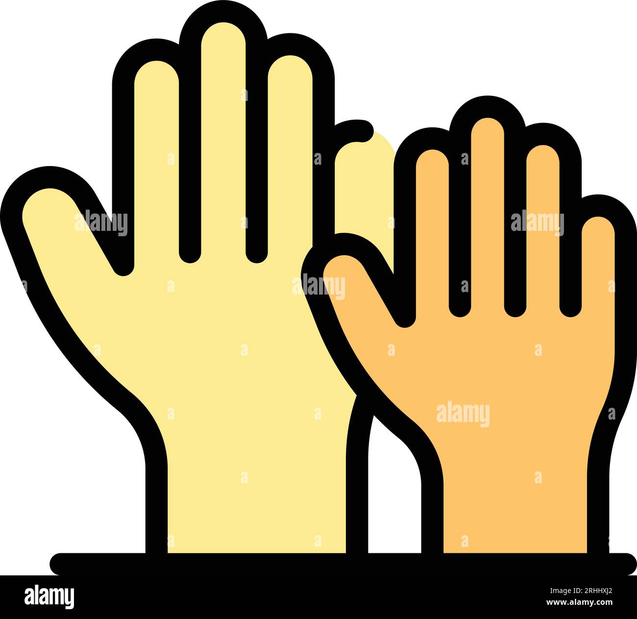 Election vote icon outline vector. Online ballot. Poll digital color ...