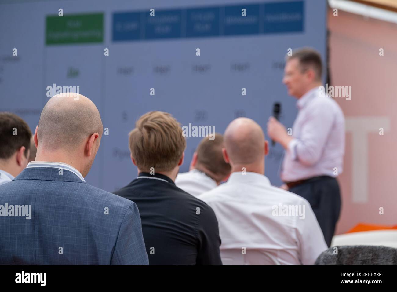 Anonymous people listening presentation hi-res stock photography and ...