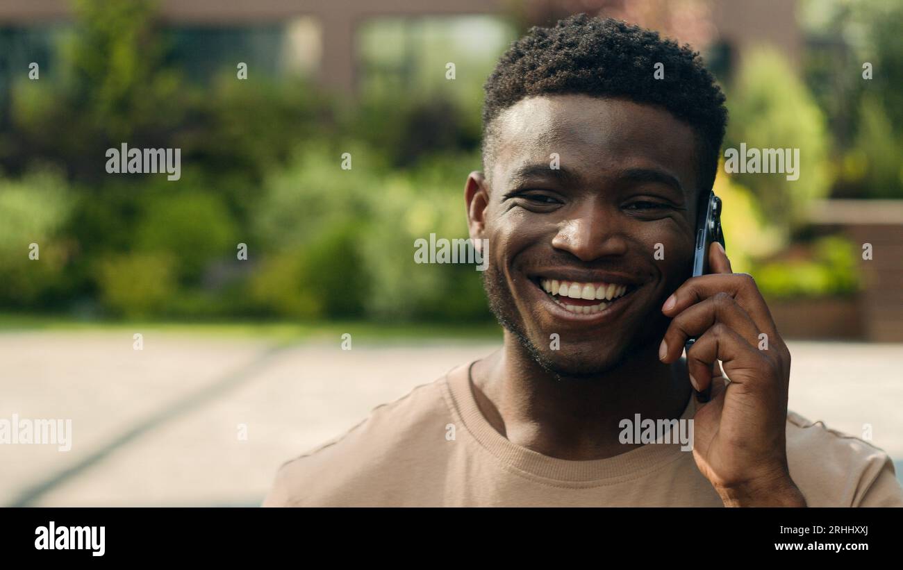 African American happy laughing smiling joyful man ethnic talking ...