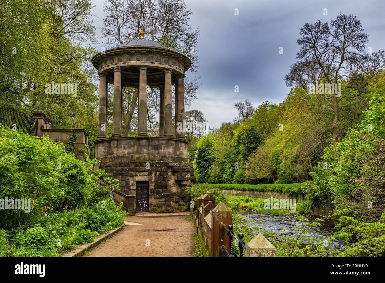 St. Bernard's Well at Water of Leith river in city of Edinburgh ...