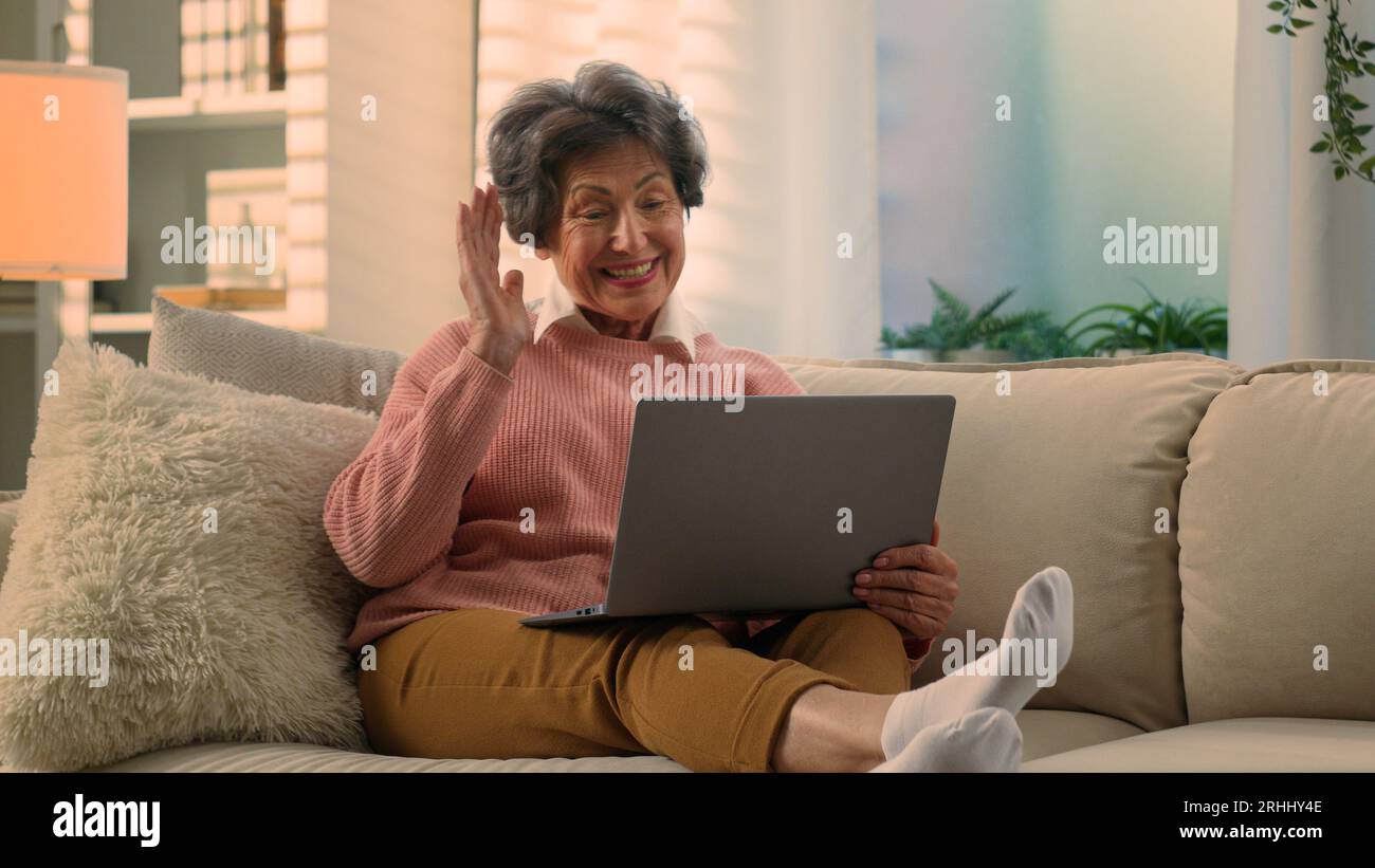 Cheerful granny grandchild talking hi-res stock photography and images ...