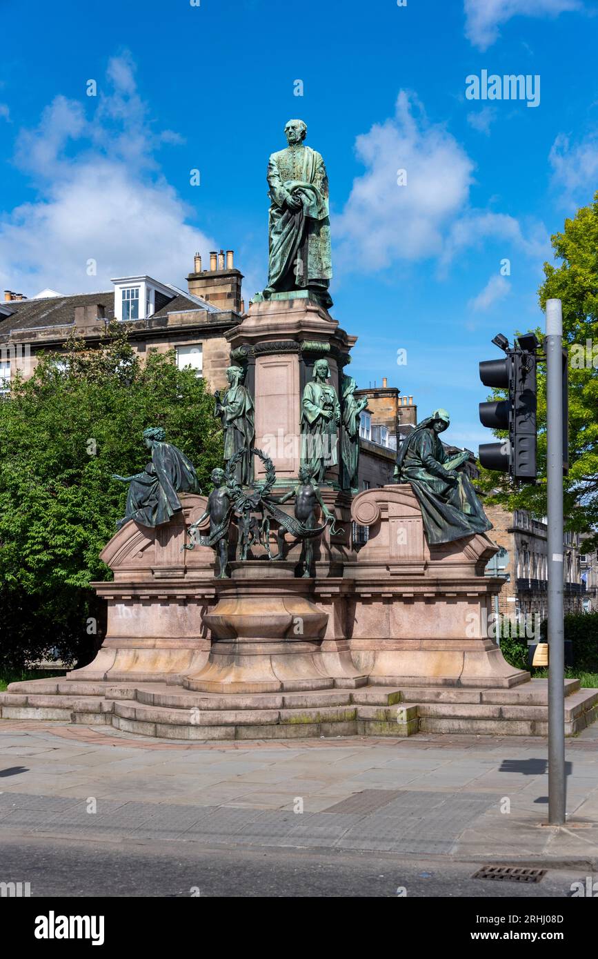 Statue of William Ewart Gladstone, Edinburgh New Town, Scotland, UK ...