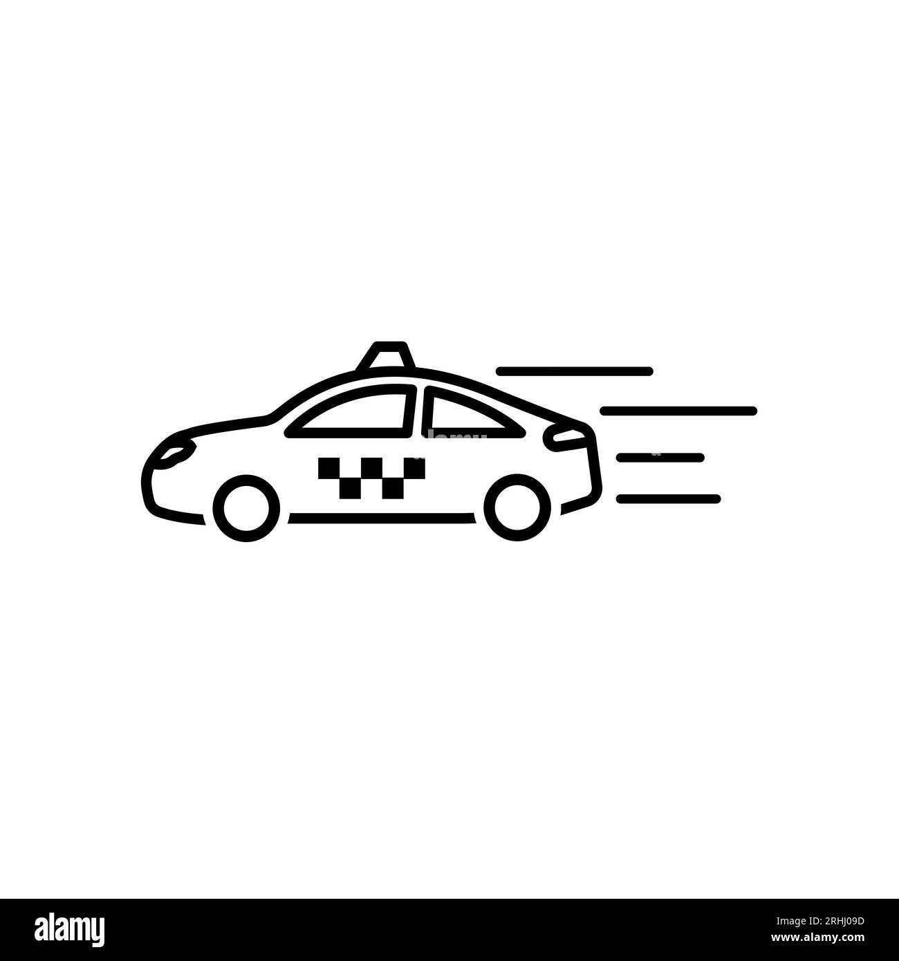 Driver in vehicle line drawing Stock Vector Images - Alamy
