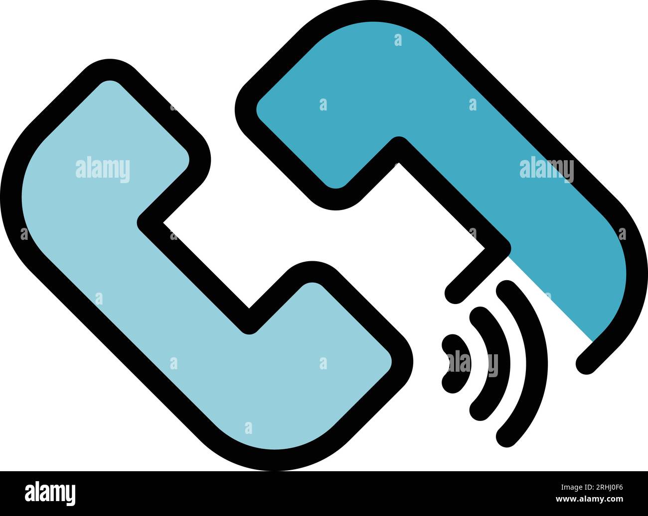 Online call icon outline vector. People work. Computer conference color ...