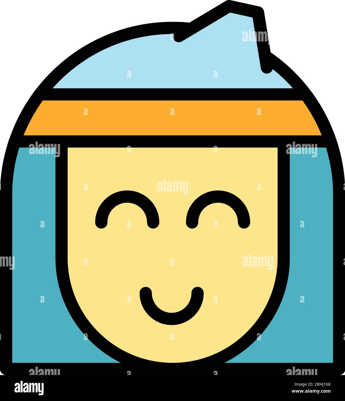 Jakarta Woman Face Icon Outline Vector Monas City Landscape Ondel