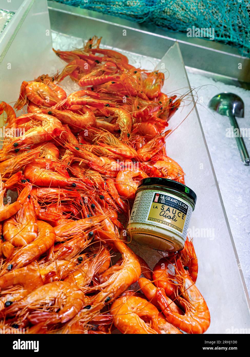 BRITTANY CREVETTES PRAWNS freshly cooked with suggested jar of Aioli ...