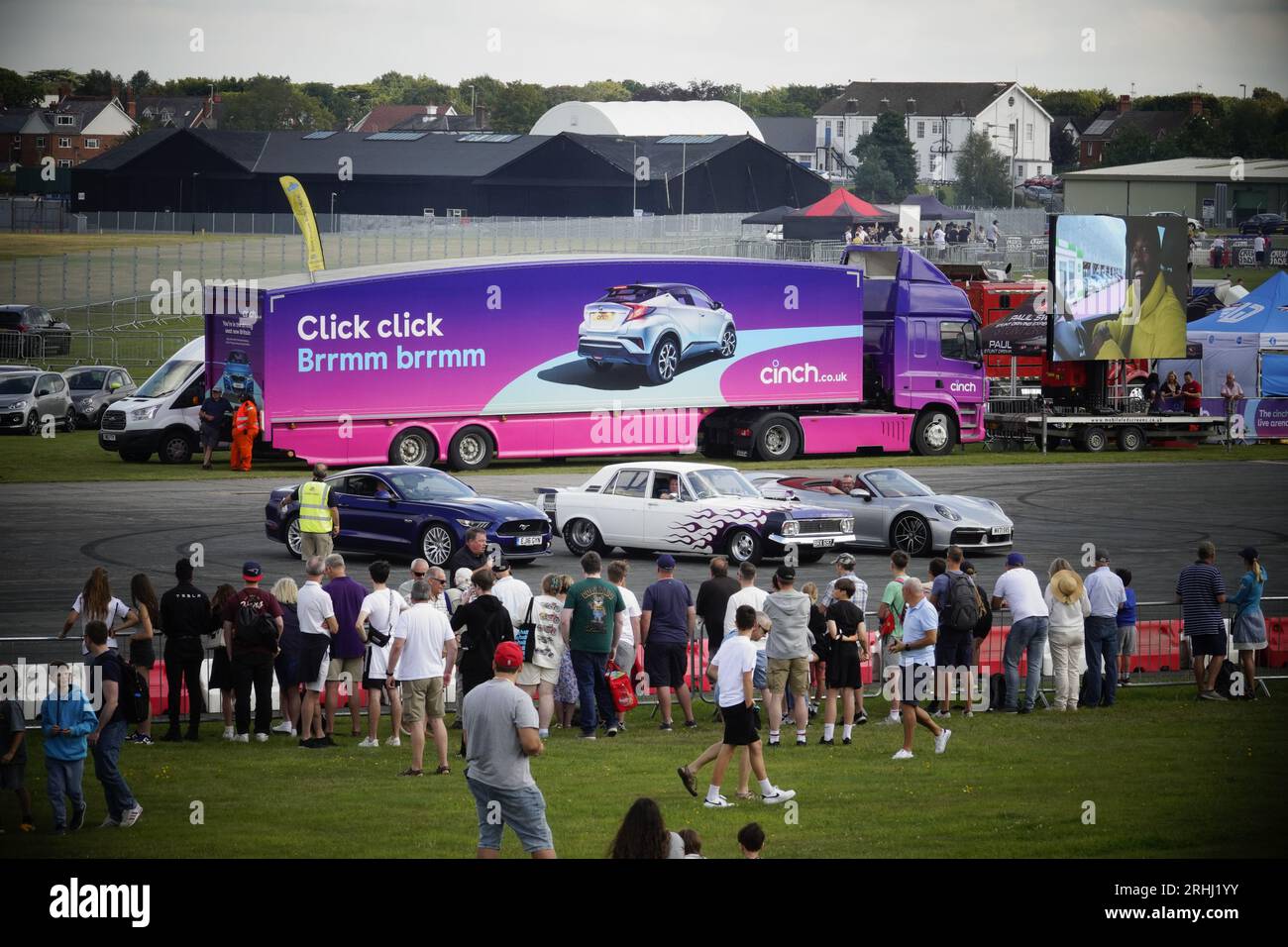 Farnborough, Hants, UK. 17th Aug, 2023. Scenes on the first day of the ...
