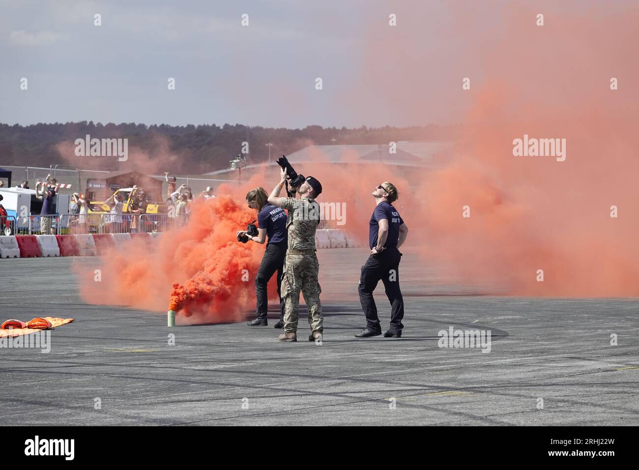 Farnborough, Hants, UK. 17th Aug, 2023. Scenes on the first day of the ...