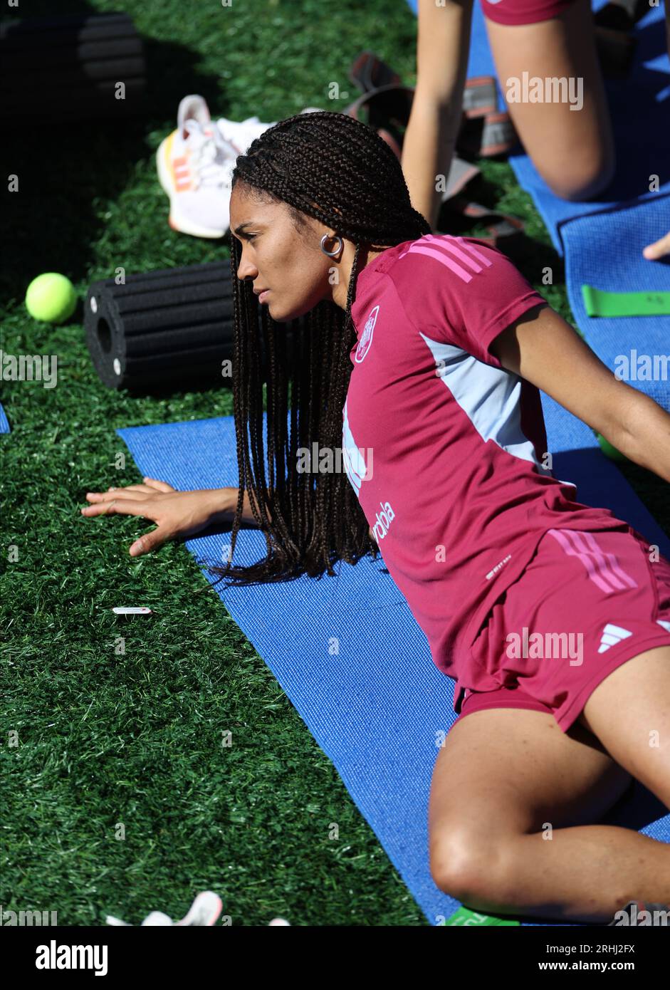 Sydney. 17 August, 2023. SpainÕs Salma Paraluello during a training ...