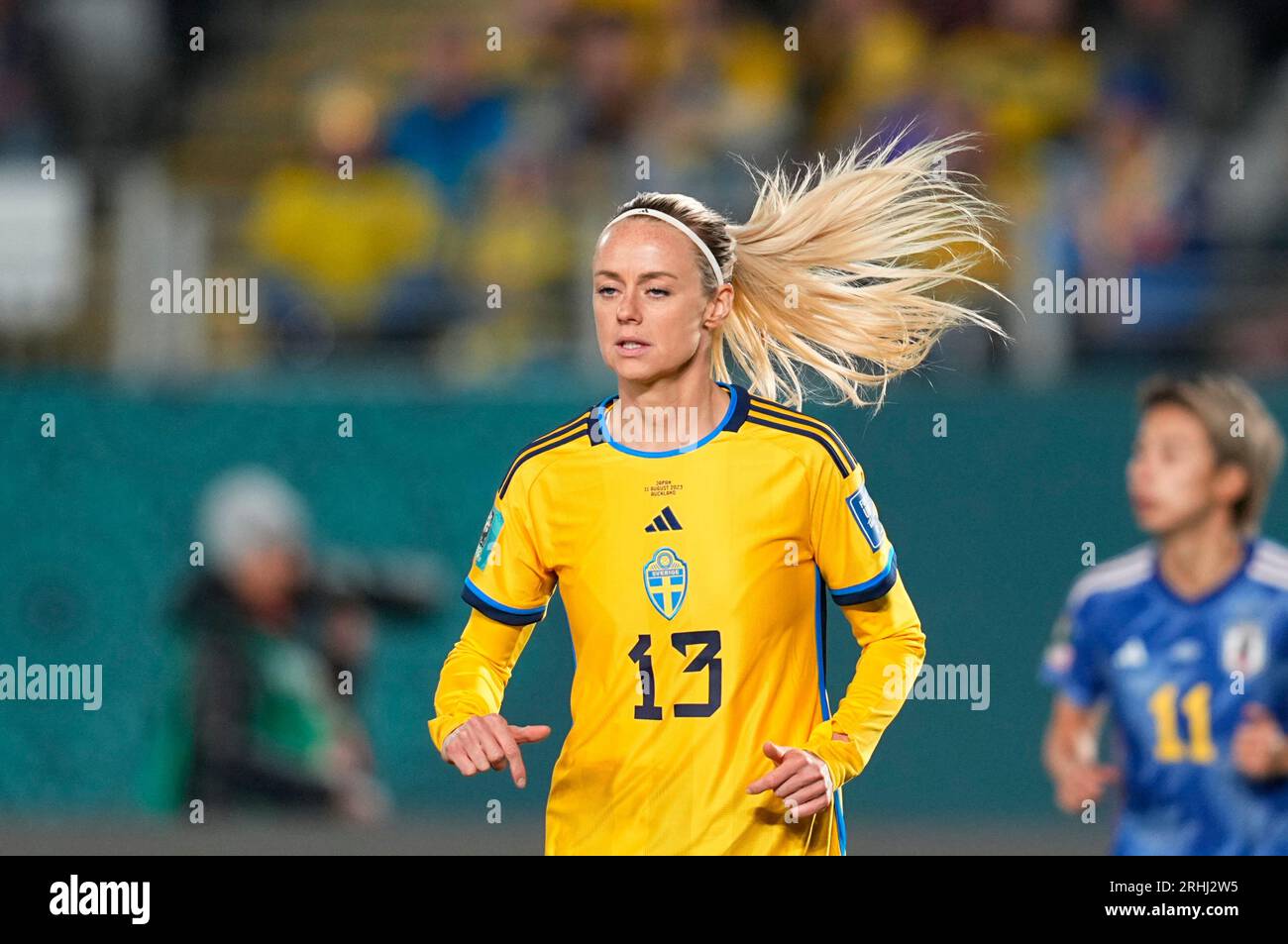 August 11 2023: Amanda Ilestedt (Sweden) looks on during a FiFA Womens ...