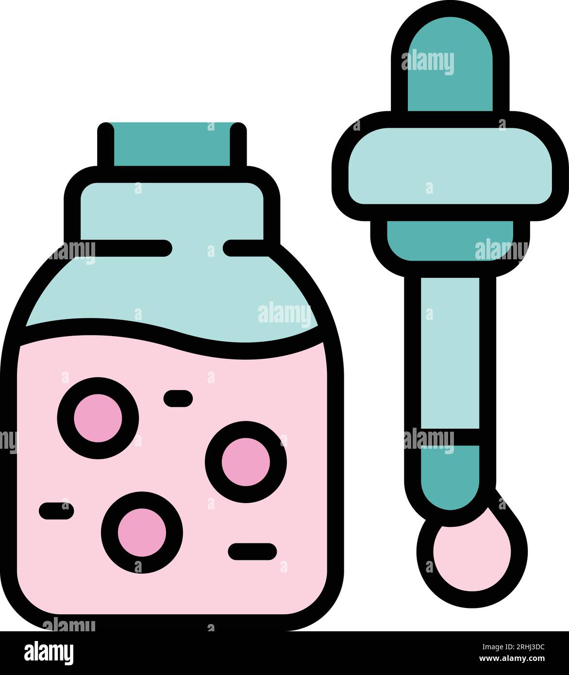 Hair care dropper icon outline vector. Salon beauty. Cut comb color ...