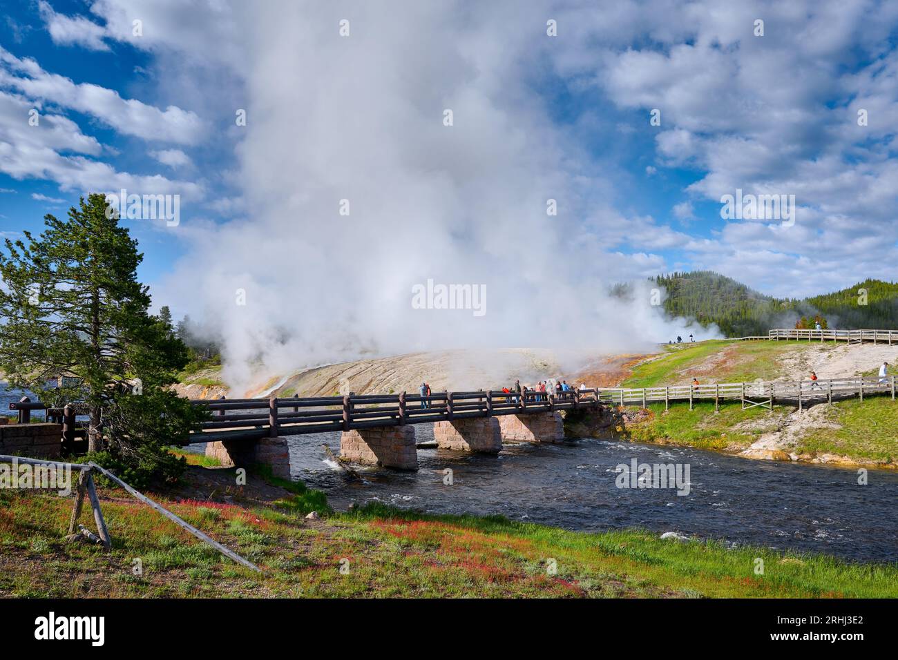 Firehole river bridge hi-res stock photography and images - Alamy