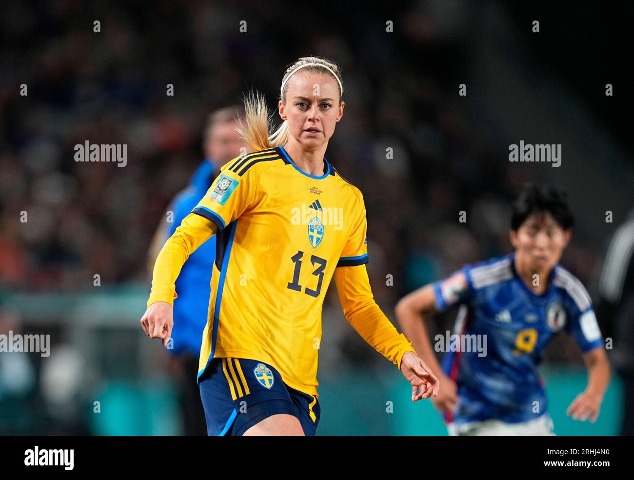August 11 2023: Amanda Ilestedt (Sweden) looks on during a FiFA Womens ...