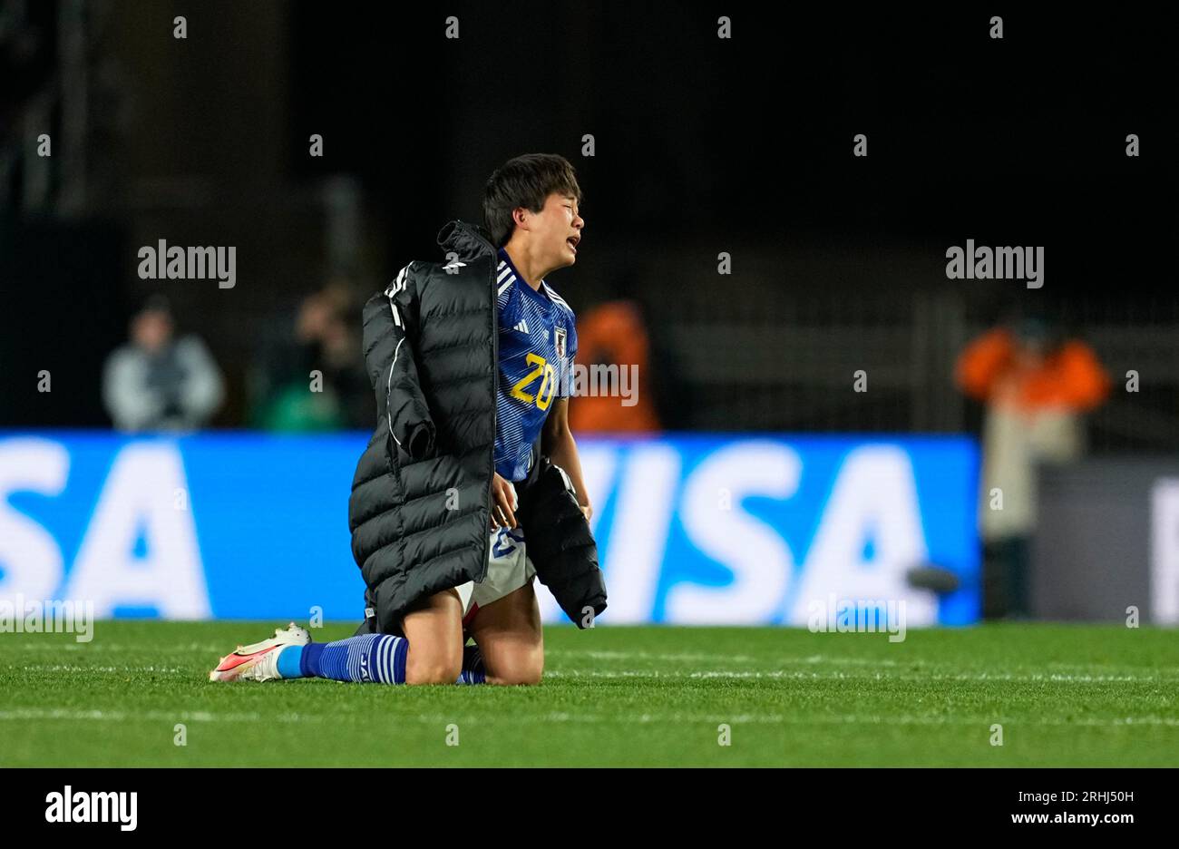 August 11 2023: Maika Hamano (Japan) post game despair during a FiFA Womens World Cup Quater ...