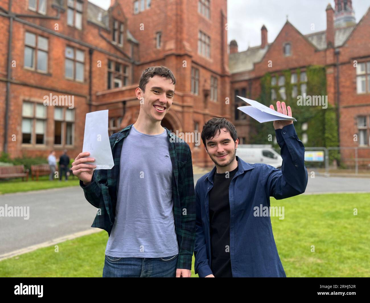 Brothers Angus (left) and Aaron Pollock students of Campbell College at ...