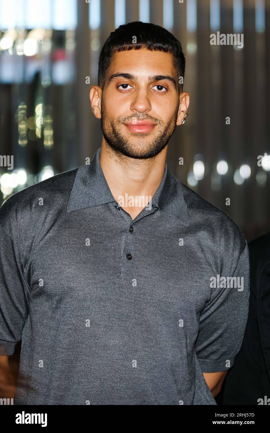 Milan, Italy. 19th June, 2023. Mahmood attends the Prada Dinner Party ...