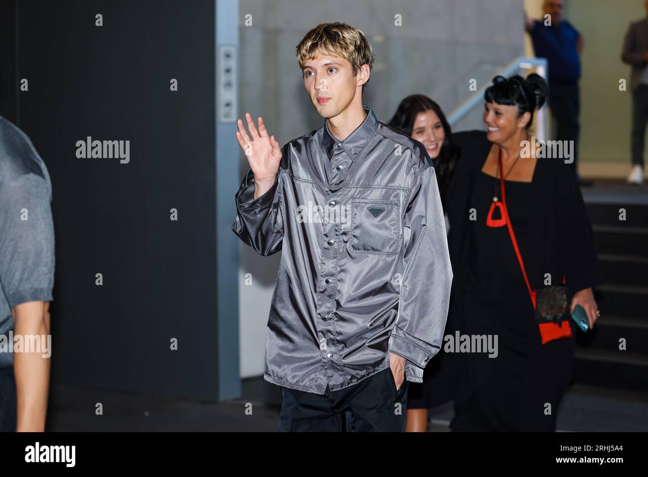 Milan, Italy. 19th June, 2023. Troye Sivan attends the Prada Dinner ...