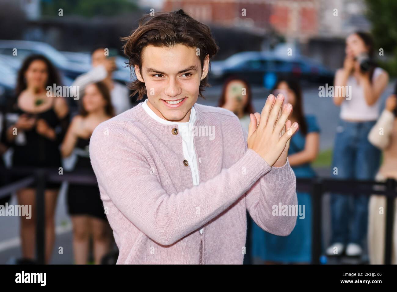 Milan, Italy. 18th June, 2023. Louis Partridge attends the Prada Dinner ...