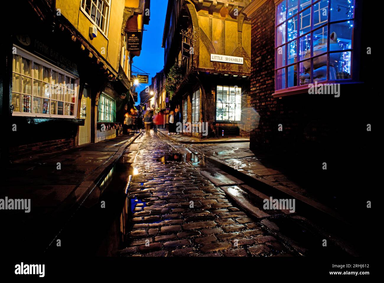 The Shamble at Night, York, Yorkshire, england Stock Photo - Alamy