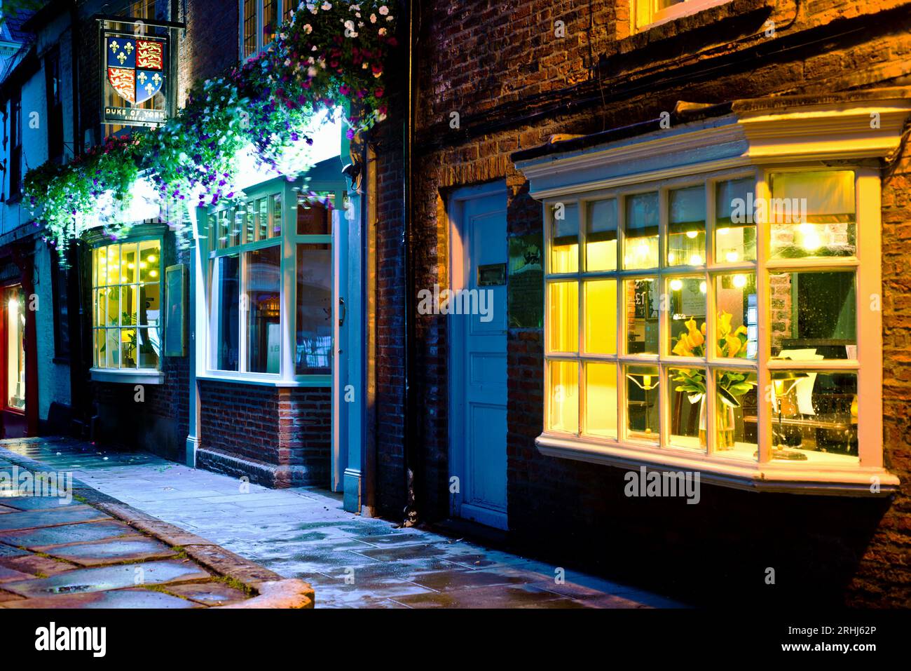 The Duke of York Pub, Kings Square, York, Yorkshire, England Stock ...