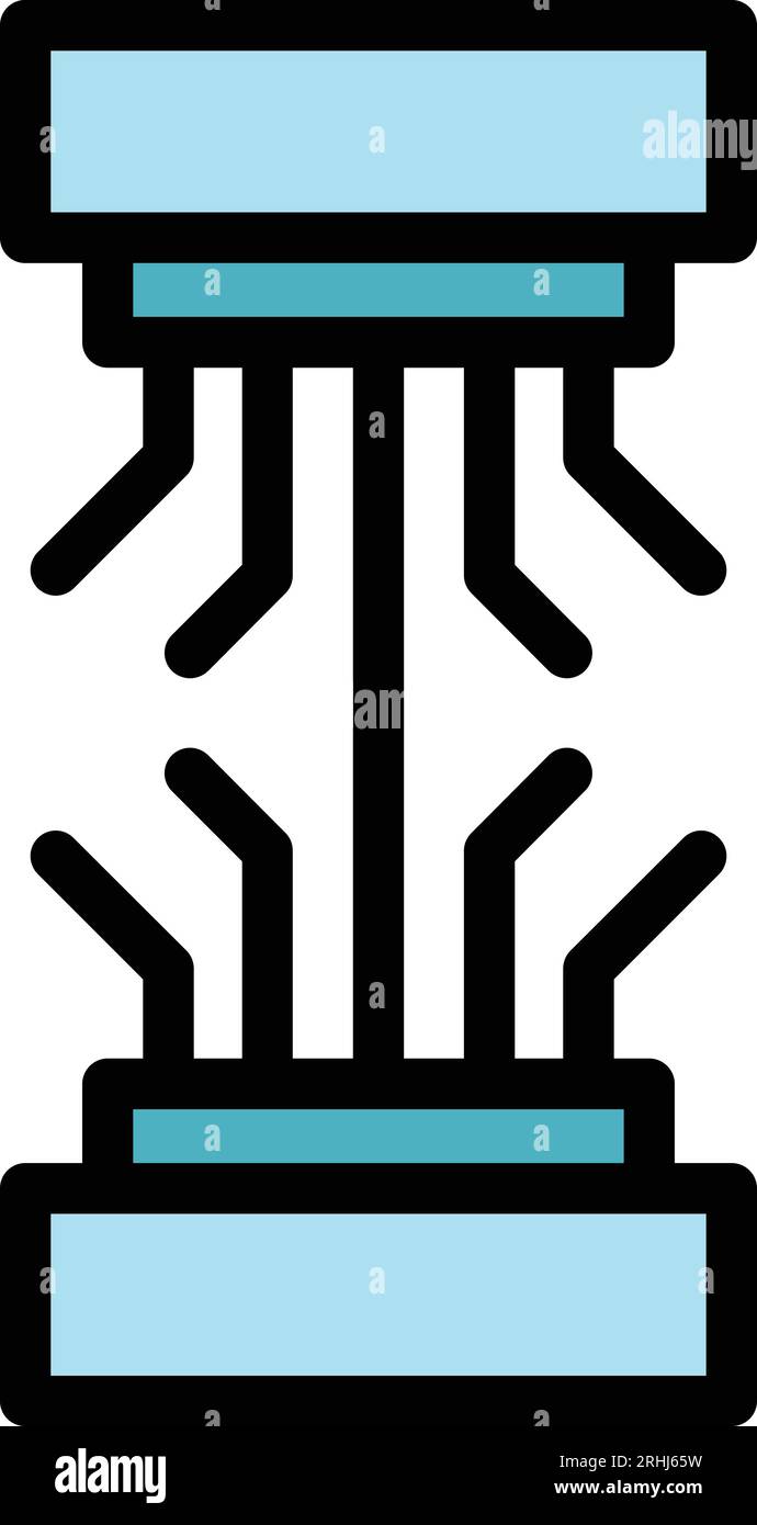 Optic fiber icon outline vector. Internet cable. Fibre wire color flat ...