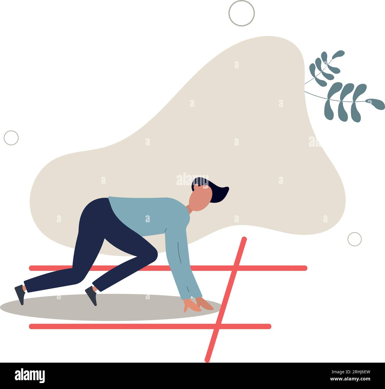 Ready to start business, begin new job or preparation for work, focus ...