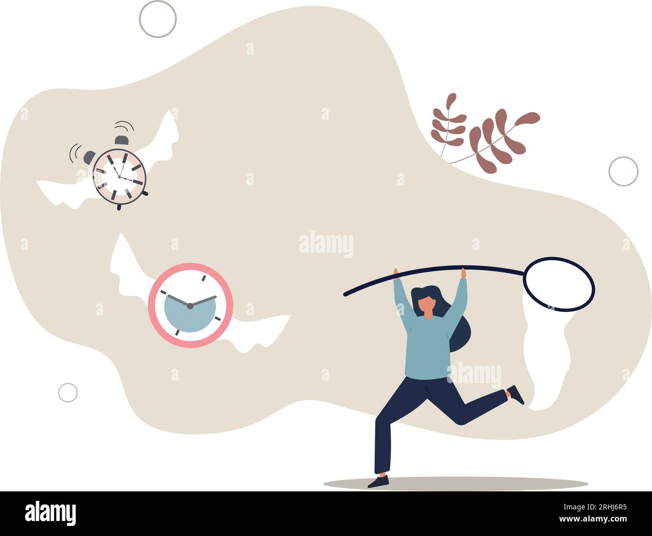 Cartoon illustration running alarm clock Cut Out Stock Images ...