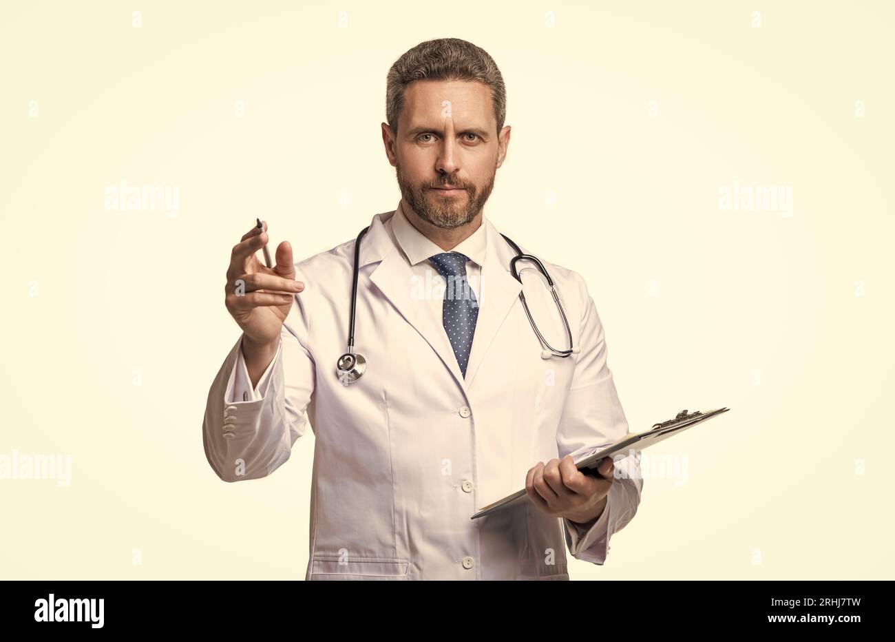 photo of internist noting anamnesis. internist with anamnesis isolated ...
