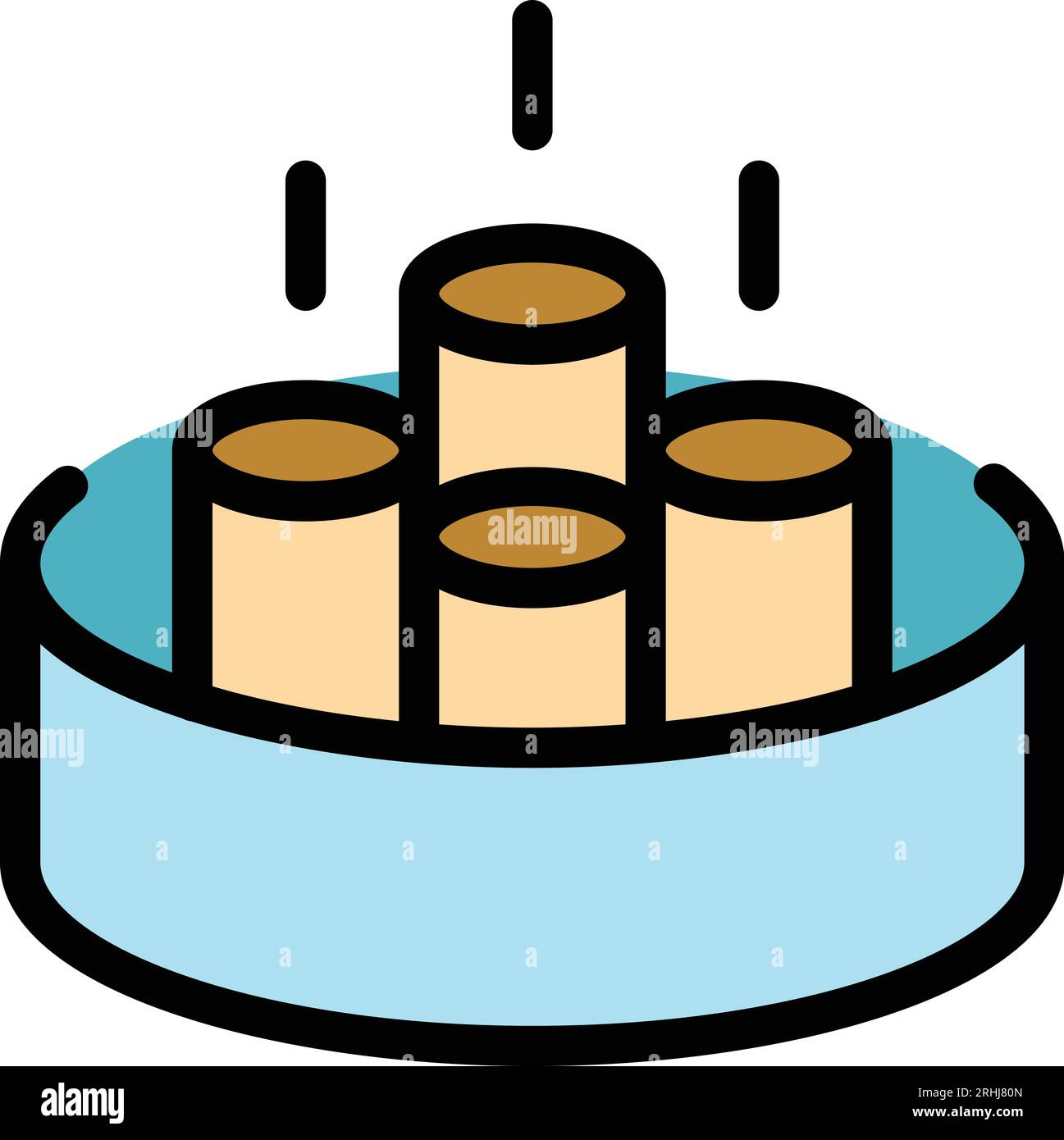 Fiber bandwidth icon outline vector. Optic cable. Internet network ...