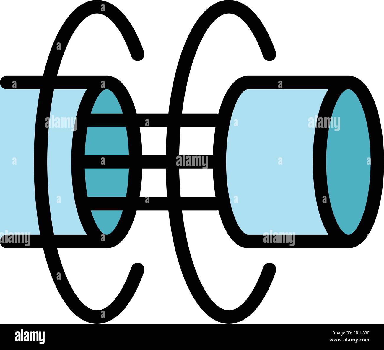 Fiber energy icon outline vector. Optic cable. Network fibre color flat ...