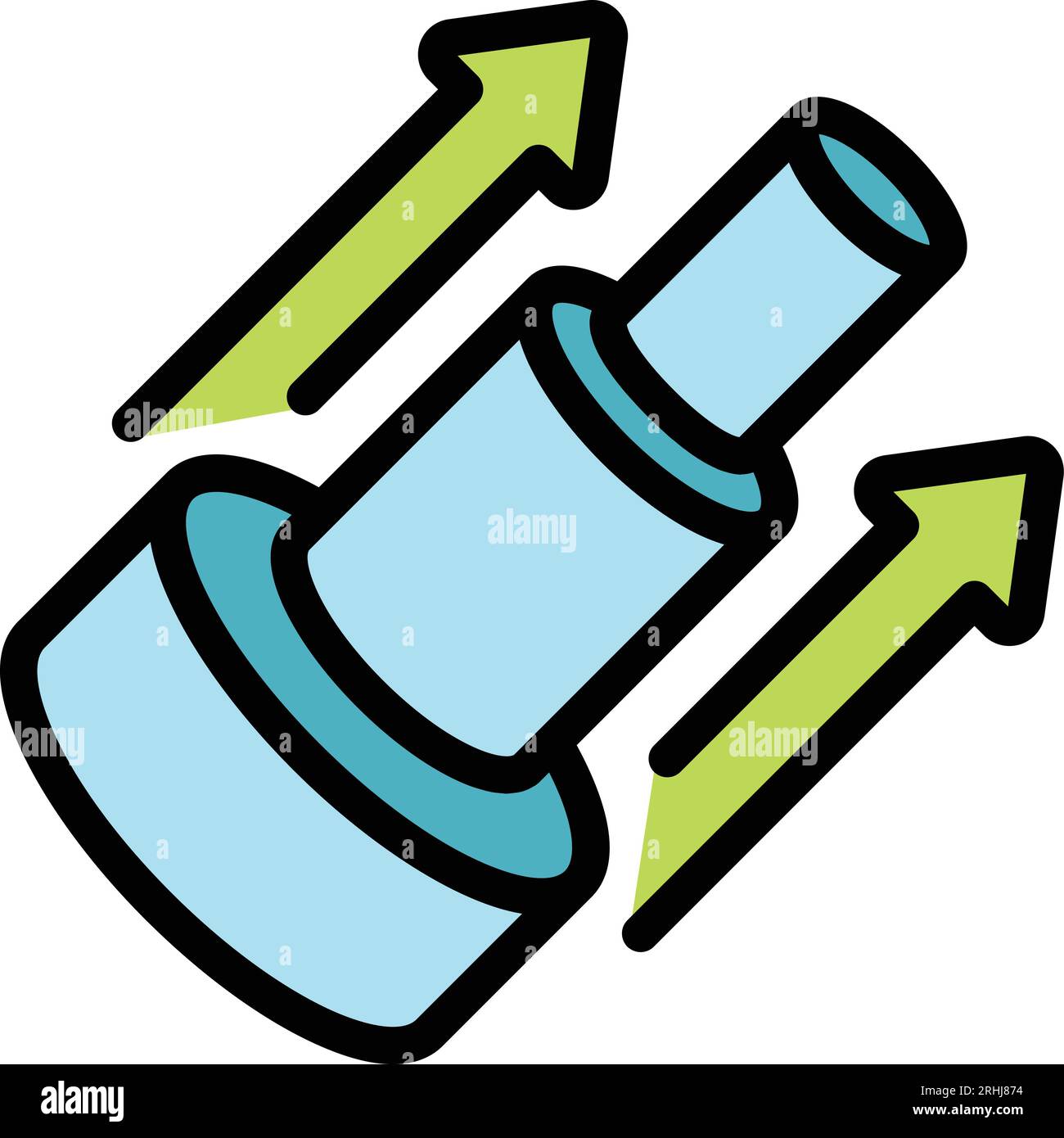 Fiber electronics icon outline vector. Optic cable. Network fibre color ...