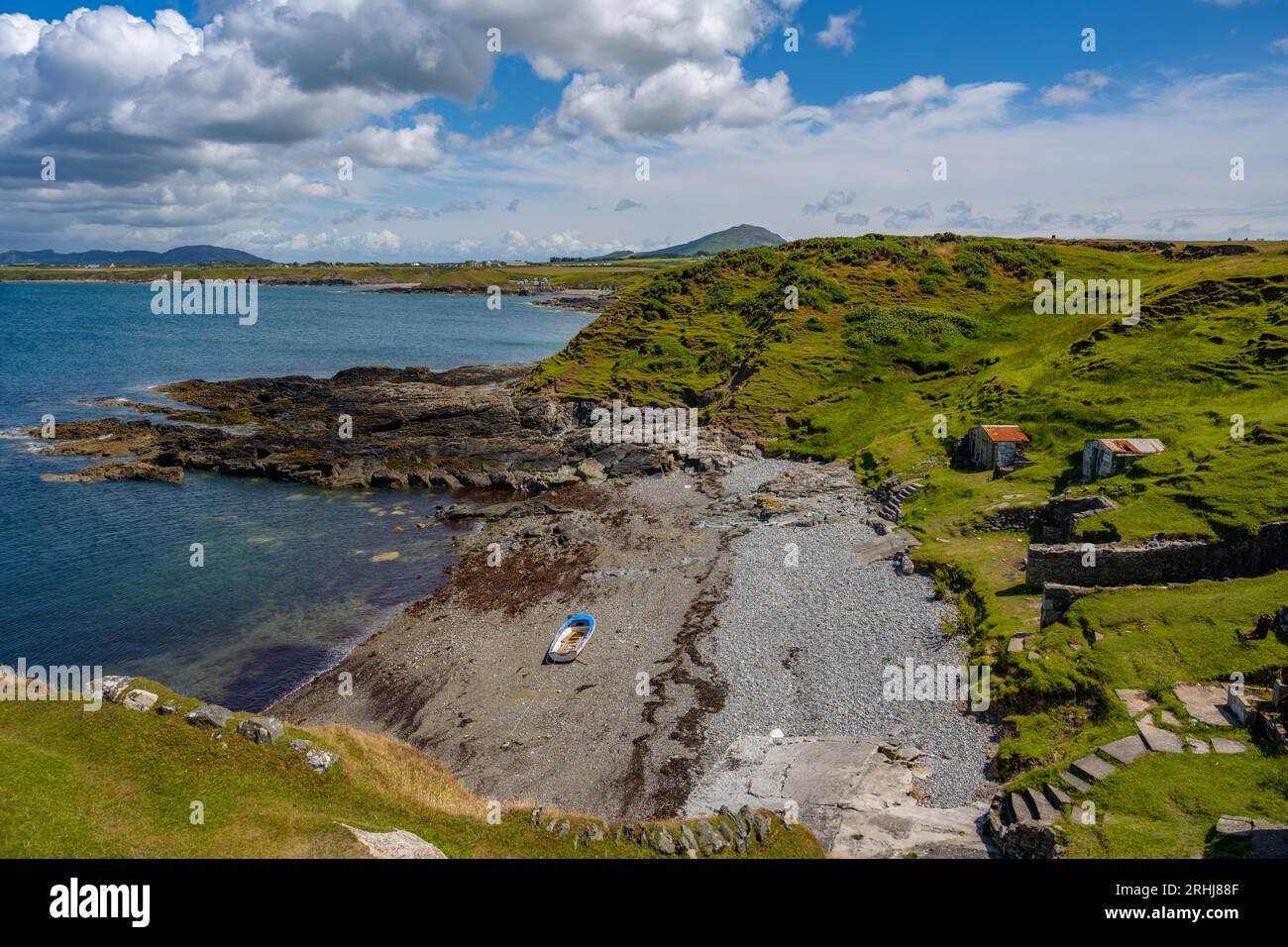 Porth Y Cychod bay on the north coast of the Llyn Peninsula North Wales ...