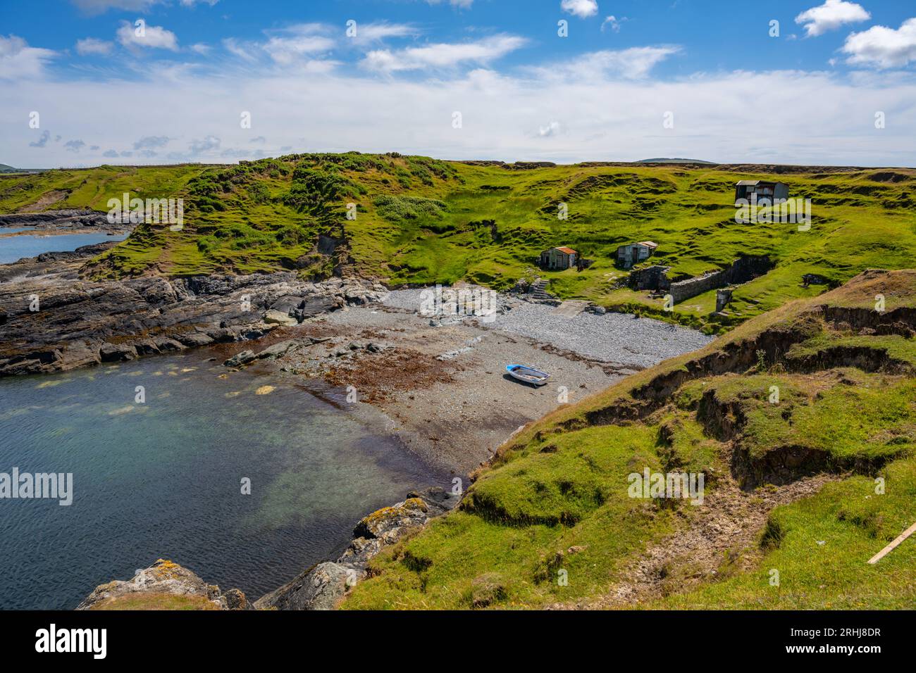 Porth Y Cychod bay on the north coast of the Llyn Peninsula North Wales ...