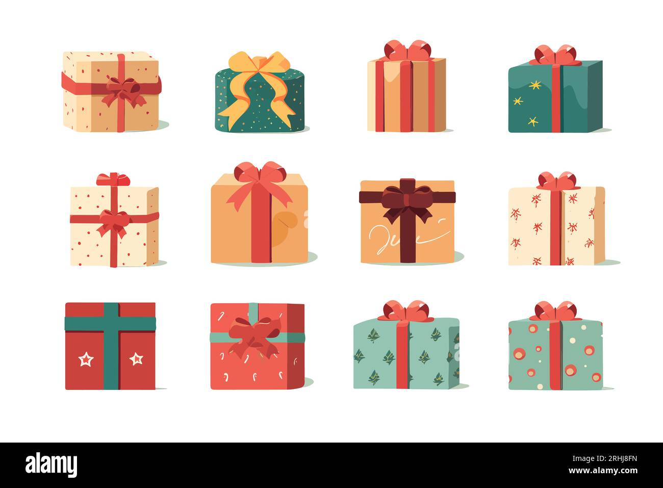 Christmas surprise box background Stock Vector Images - Alamy