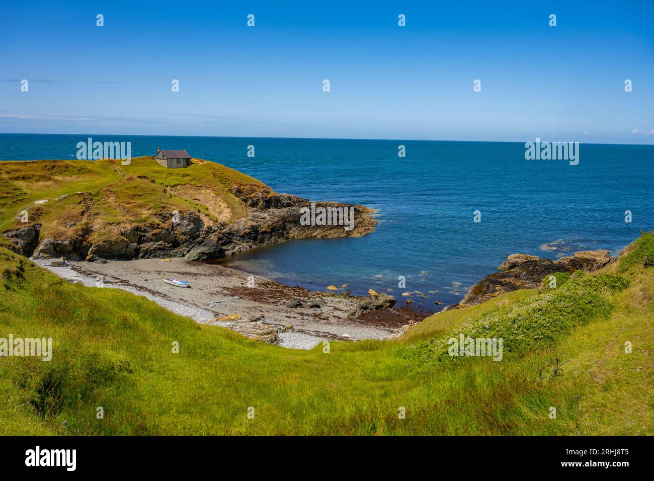 Porth Y Cychod bay on the north coast of the Llyn Peninsula North Wales ...