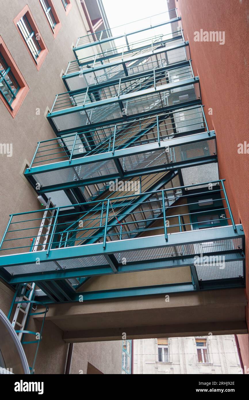 Fire escape lines hi-res stock photography and images - Alamy