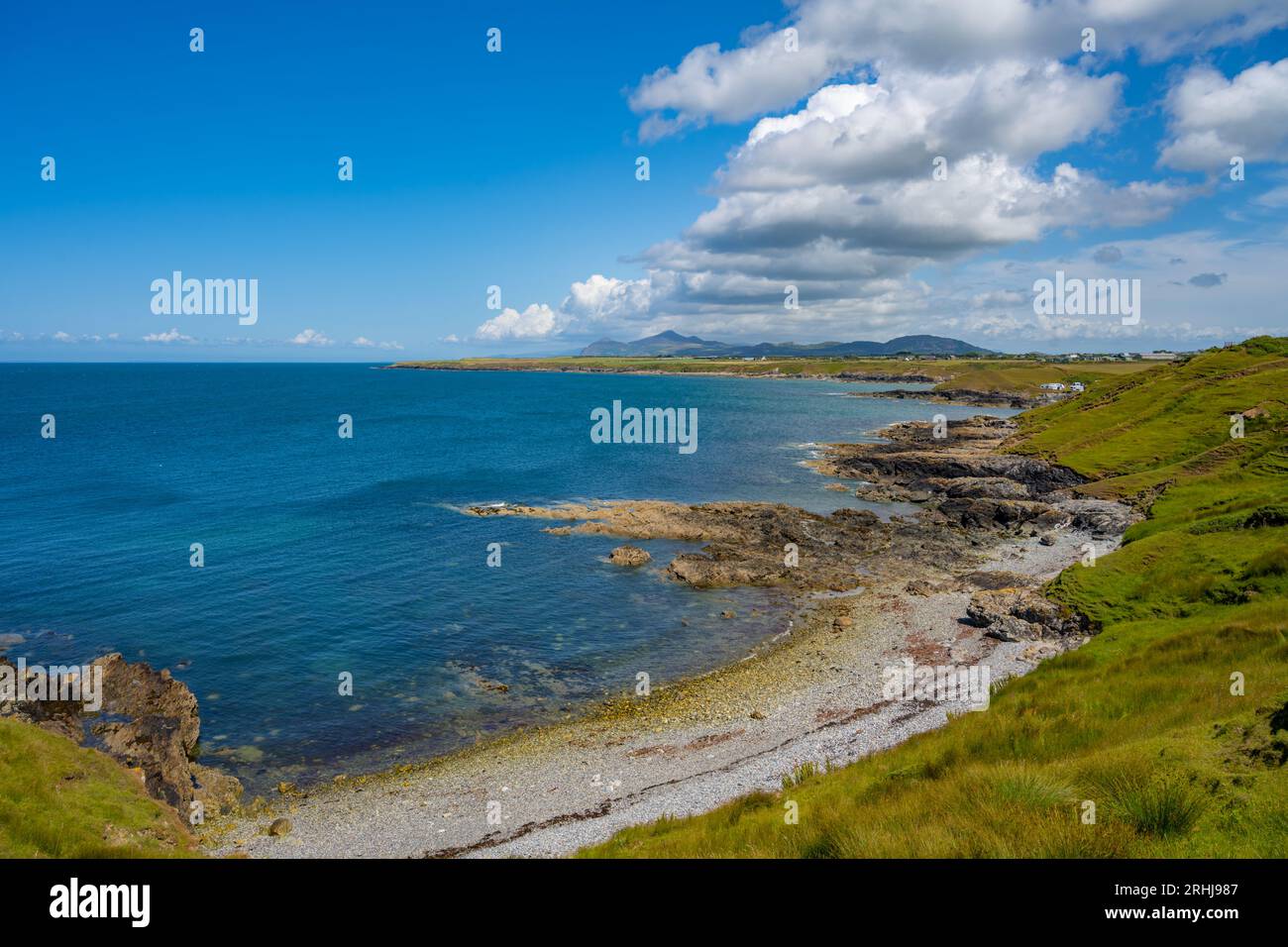 Looking along the coast of the Llyn Peninsula near Porth Y Cychod ...