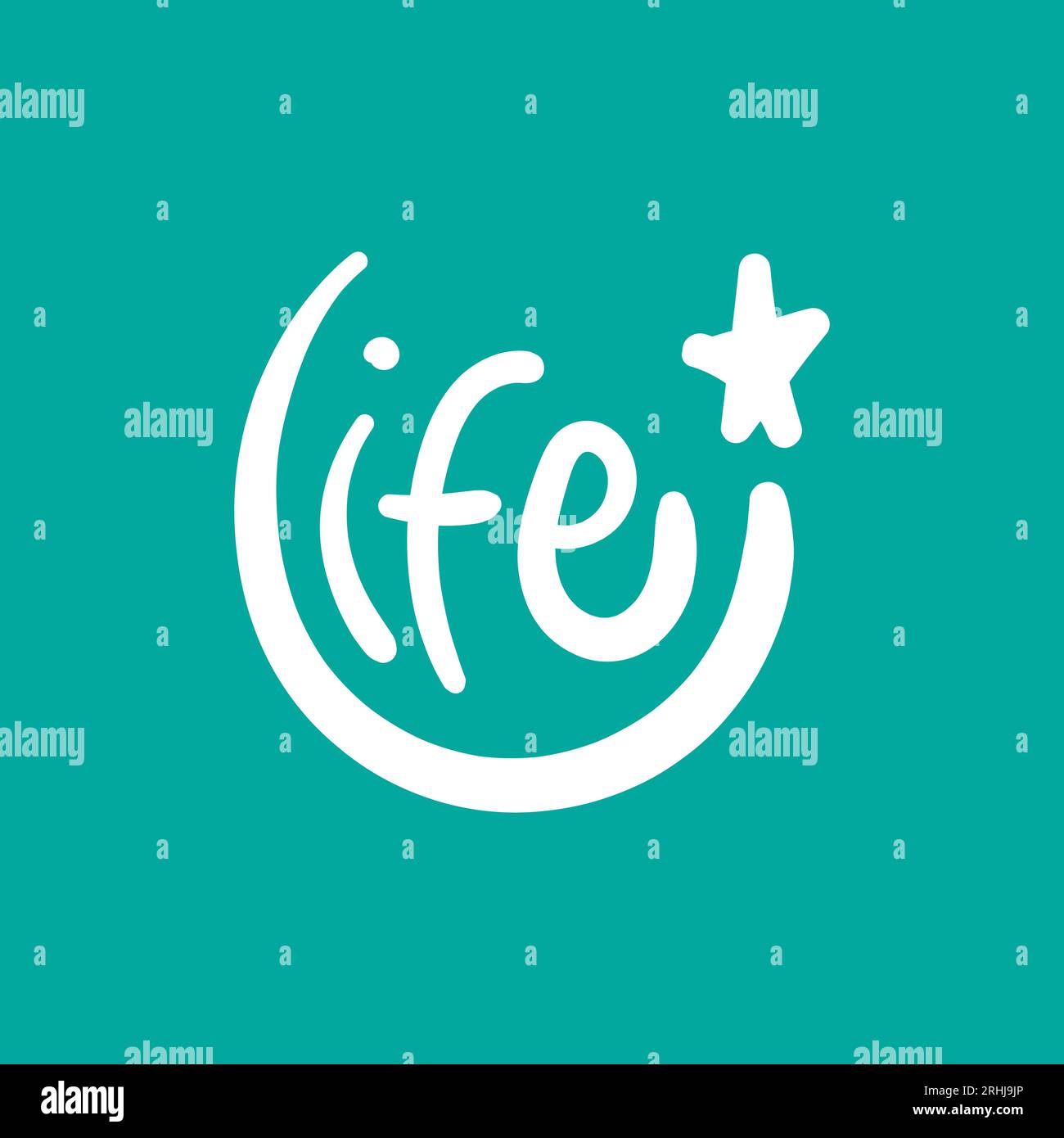 doodle of quote text about life for celebrating awareness event like as ...