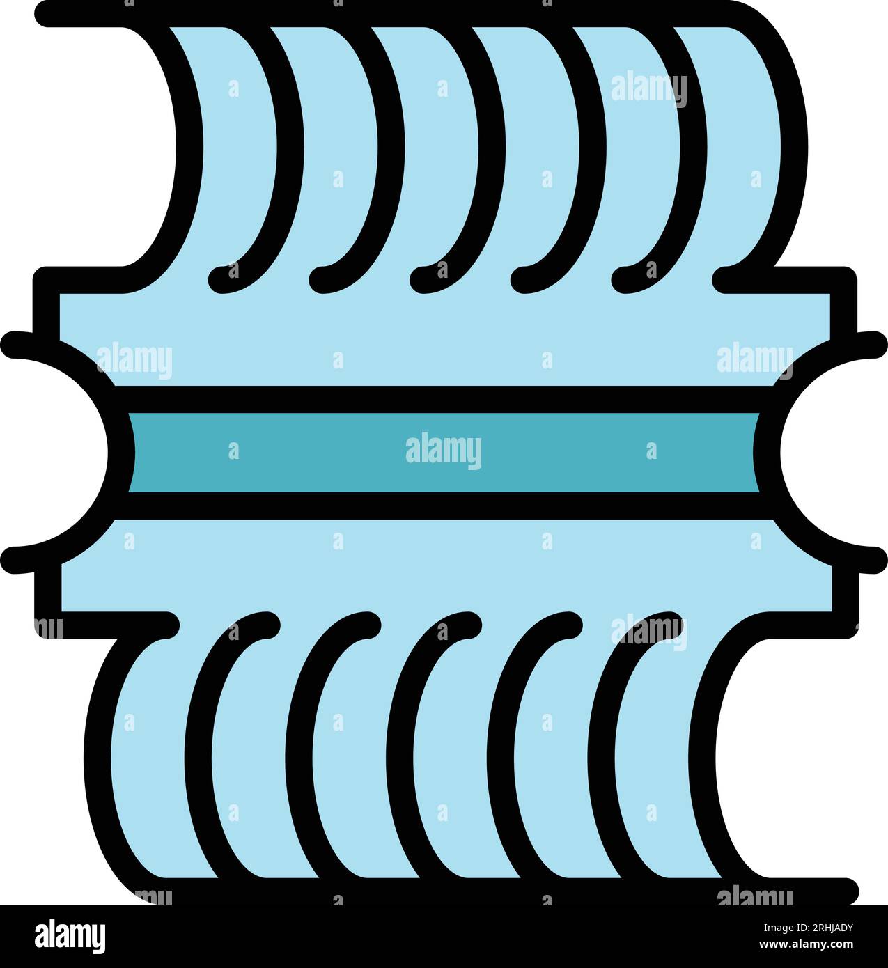 Vapper coil icon outline vector. Vape cigarette. Electronic smoke color ...