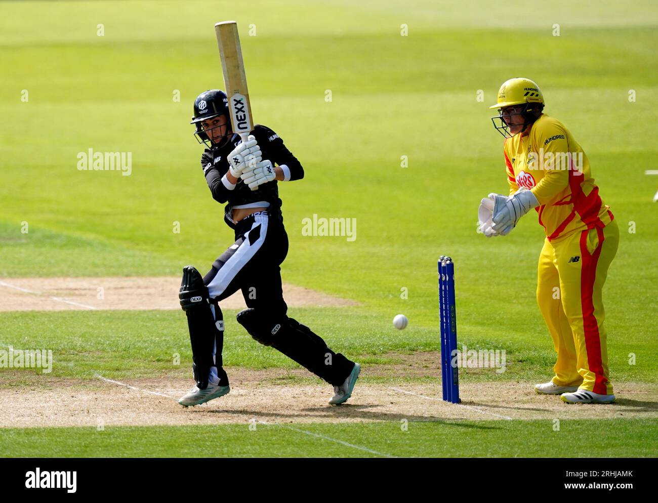 Manchester Originals' Fi Morris bats during The Hundred women's match ...