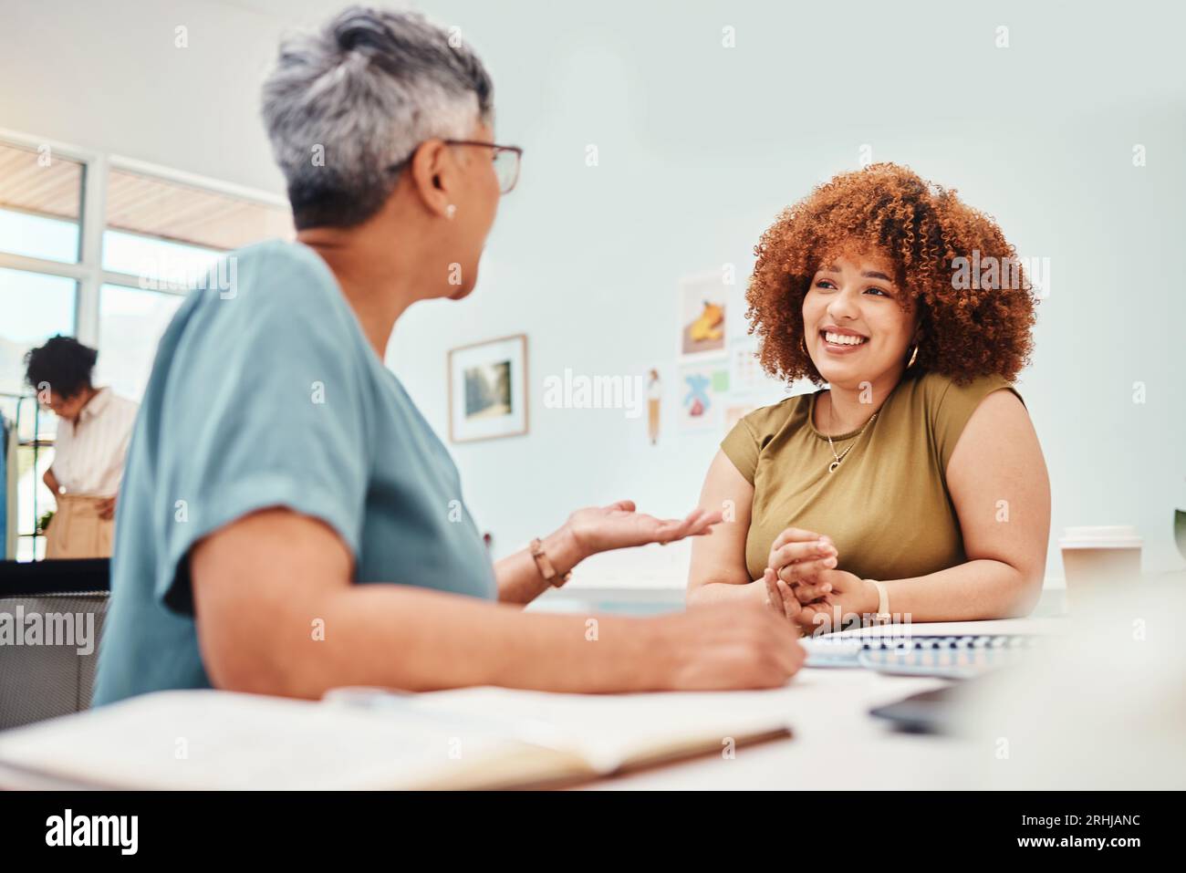 Business people, marketing meeting and planning or teamwork with b2b ...