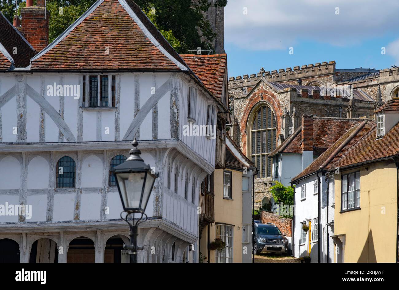 Thaxted Essex England Stoney Lane leading to Thaxted Church August 2023 ...