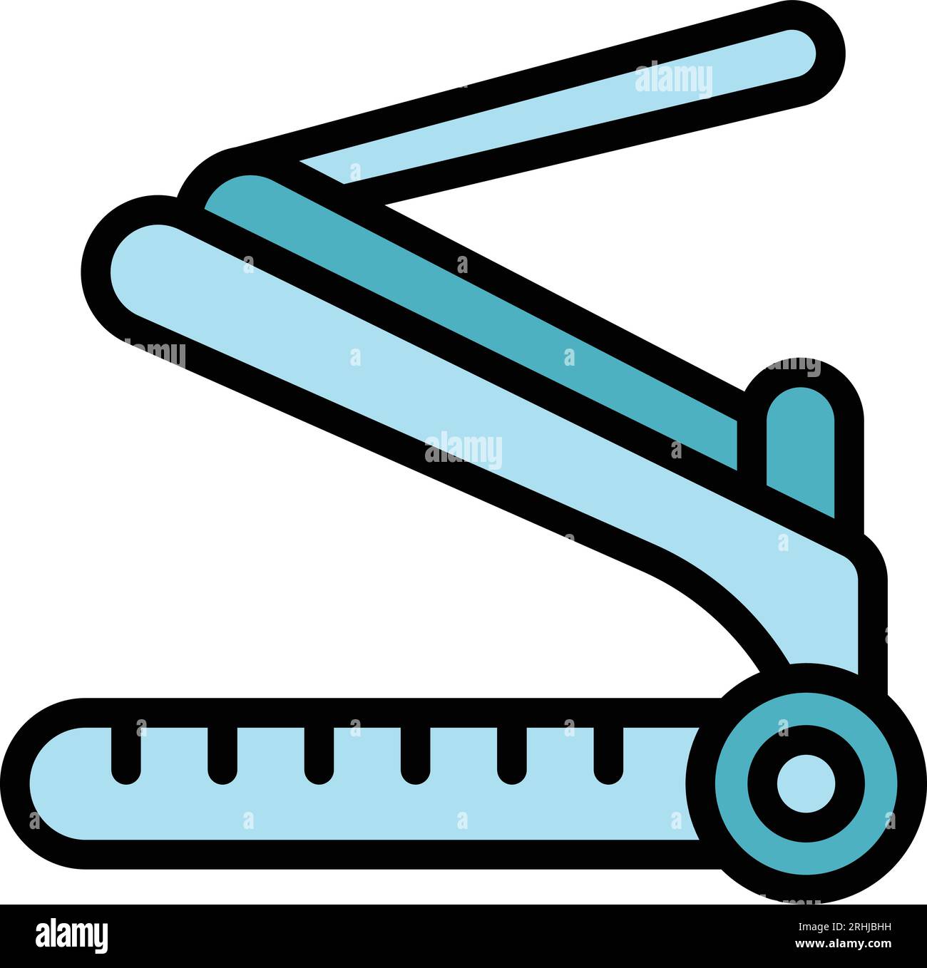 Laptop stand feedback icon outline vector. Work posture. Computer desk ...