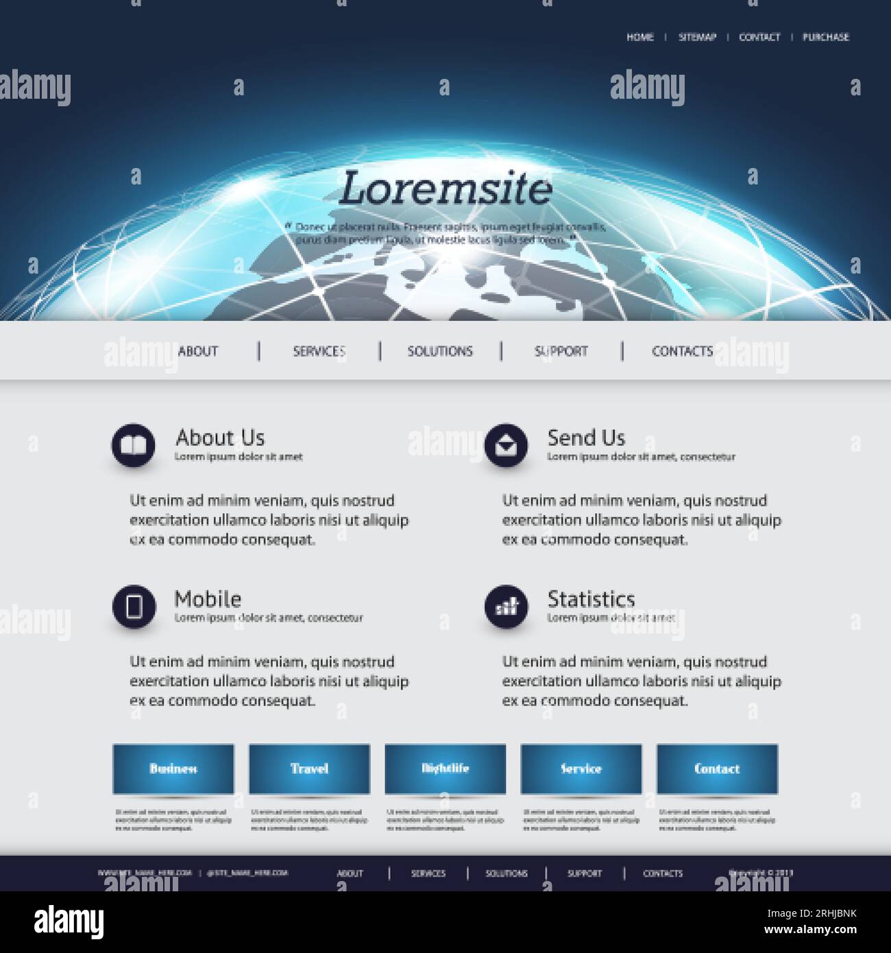 Network junction box Stock Vector Images - Alamy