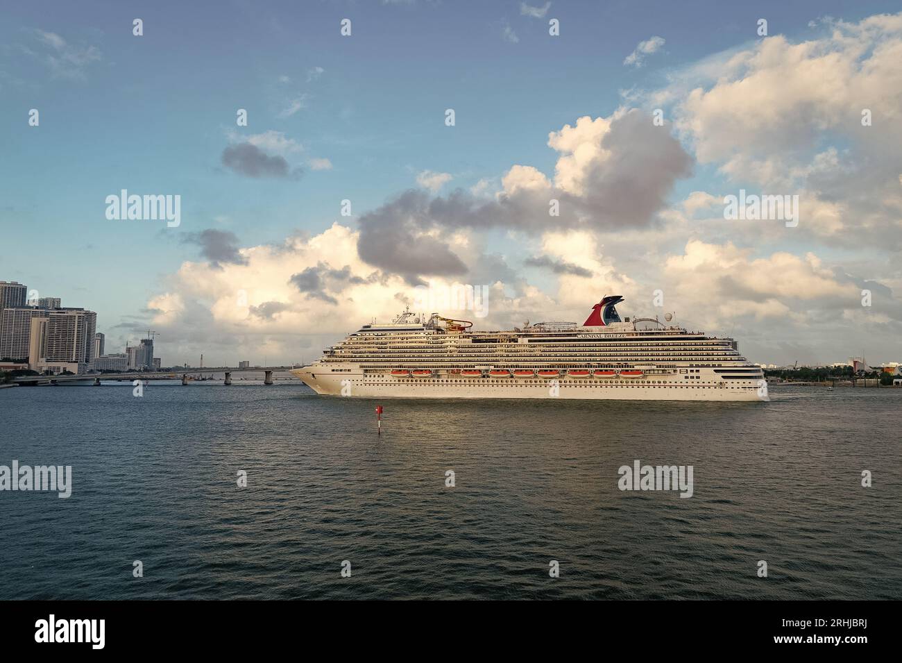 Miami, Florida USA - December 27, 2015: Carnival Cruise Lines ship ...