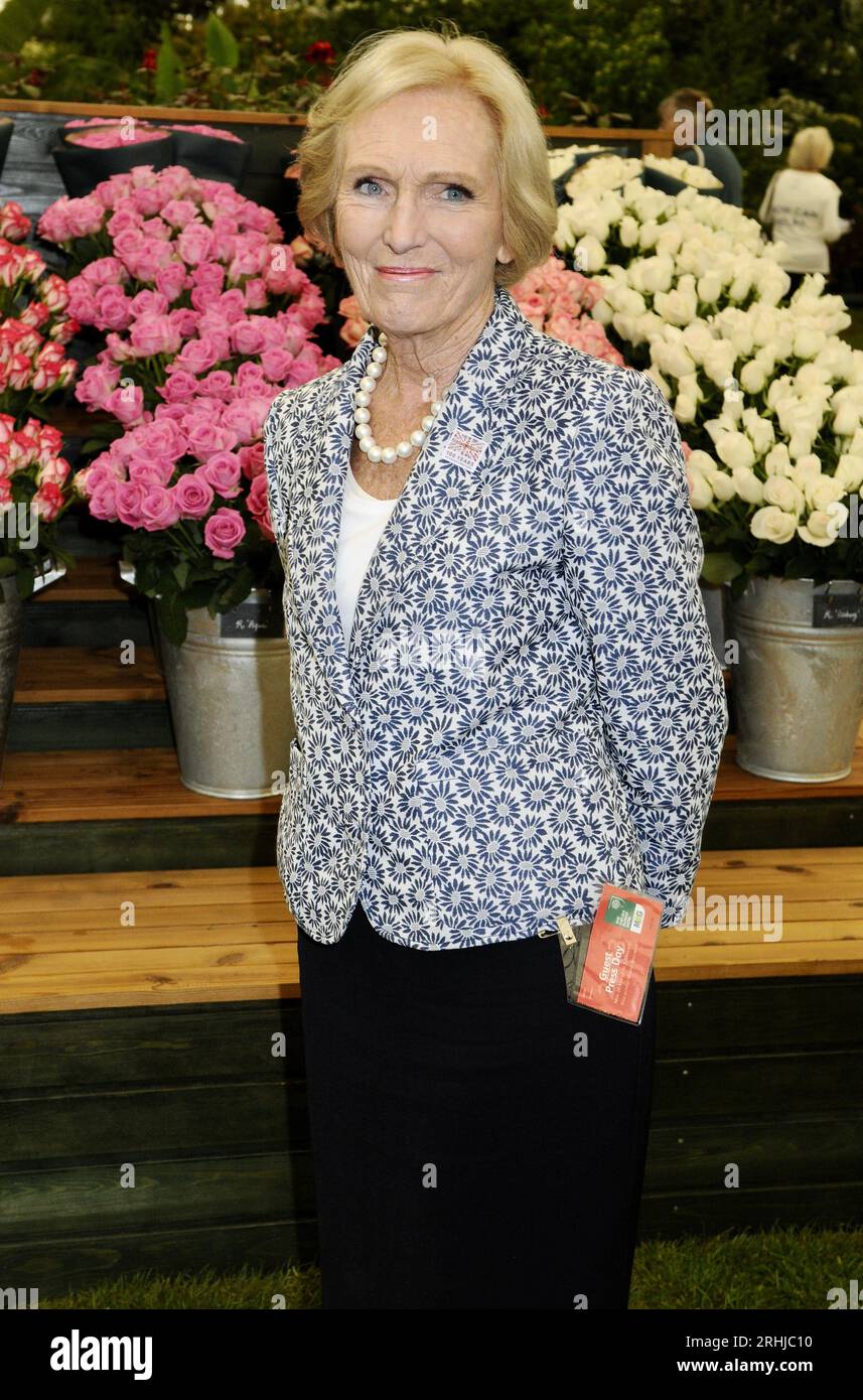 Mary Berry, RHS Chelsea Flower Show, Press and VIP Preview Day, Royal ...